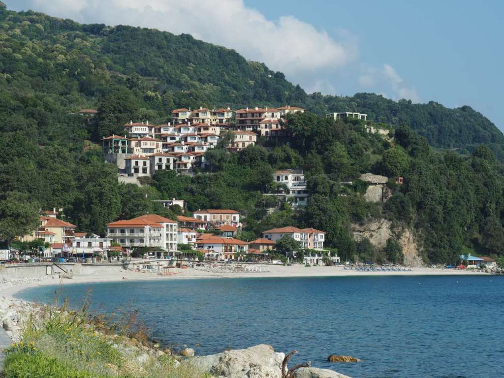 Plaje frumoase la Muntele Pelion în regiunea Volos, pentru o frumoasă ...