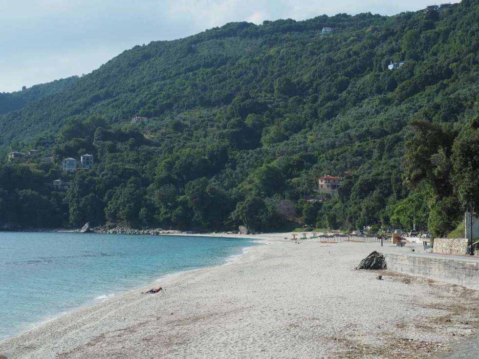 Plaje frumoase la Muntele Pelion în regiunea Volos, pentru o frumoasă ...
