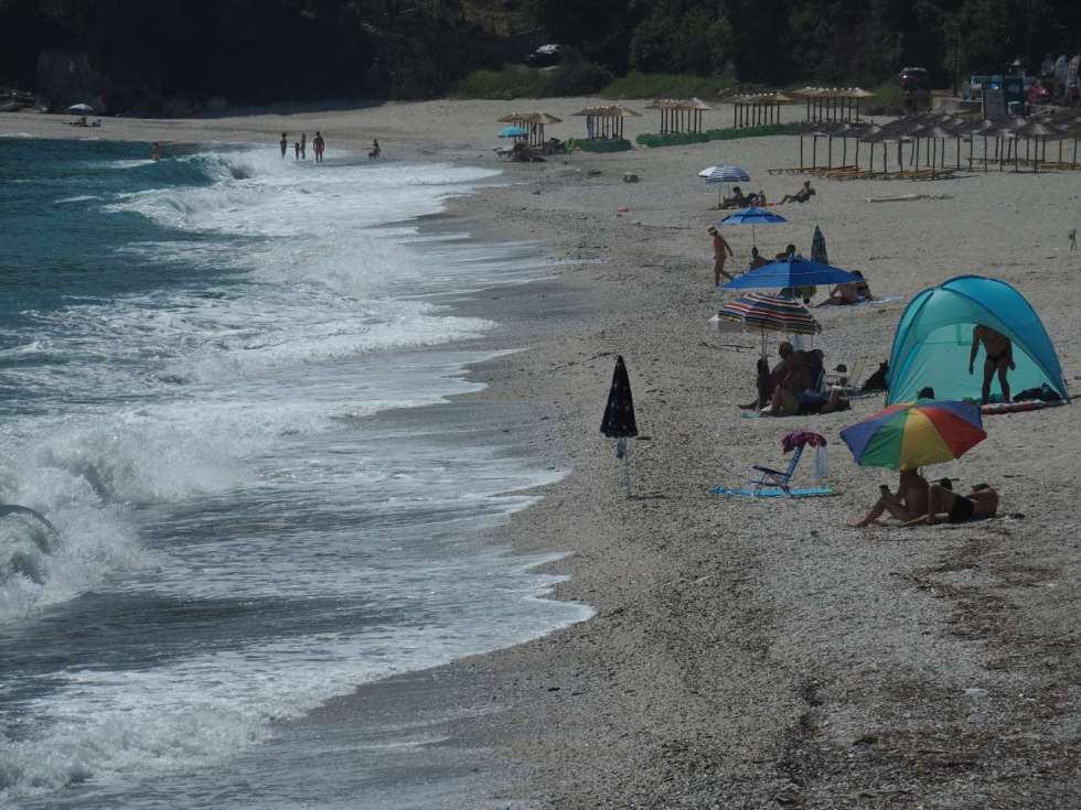 Plaje frumoase la Muntele Pelion în regiunea Volos, pentru o frumoasă ...