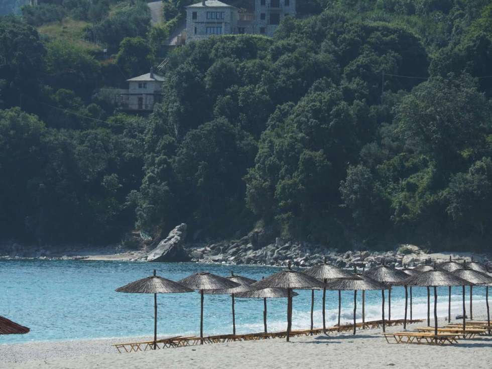 Plaje frumoase la Muntele Pelion în regiunea Volos, pentru o frumoasă ...