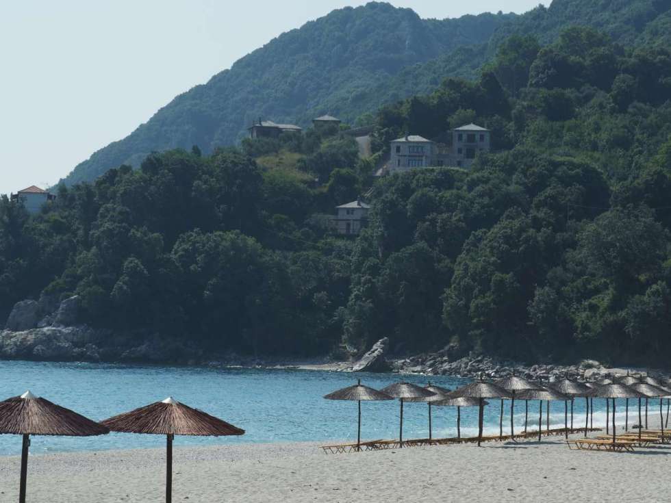 Plaje frumoase la Muntele Pelion în regiunea Volos, pentru o frumoasă ...